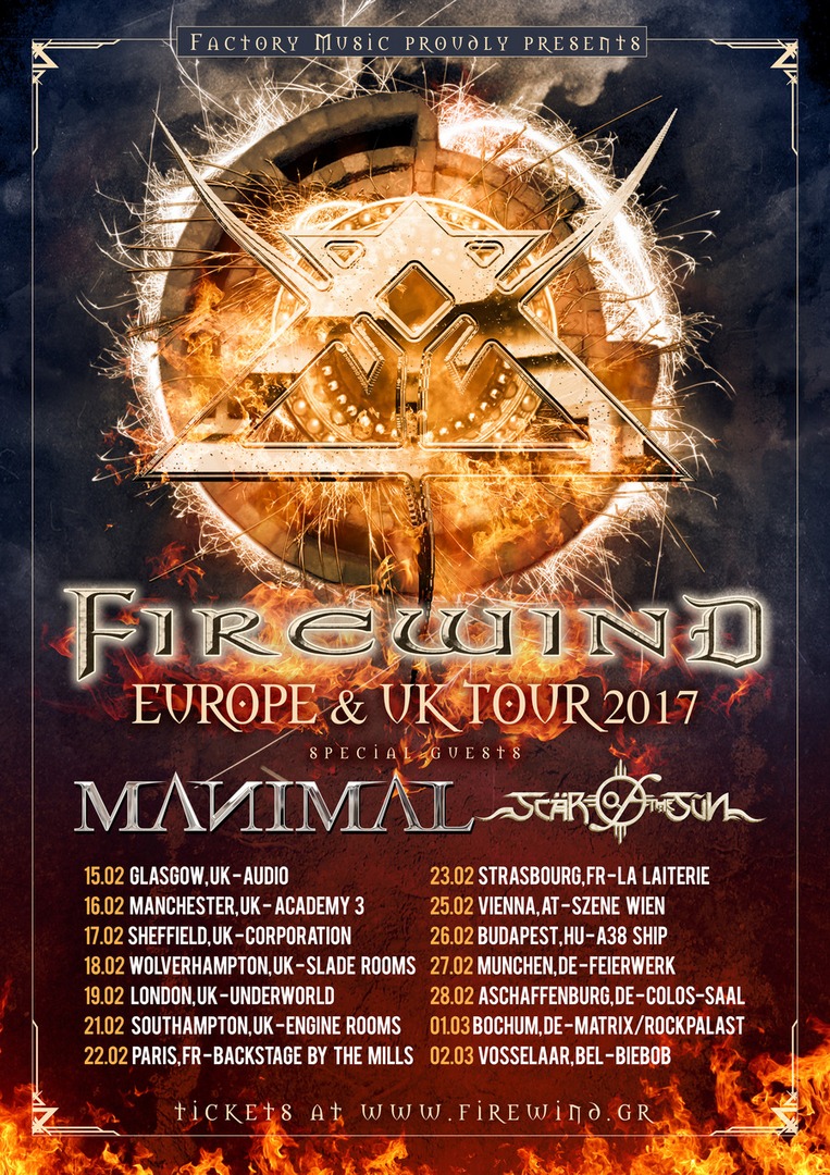 FIREWIND, MANIMAL, SCAR OF THE SUN ϟ Metalinside