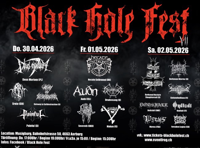 Black Hole Fest VII - Darkened Nocturn Slaughtercult u.v.m. ϟ Metalinside